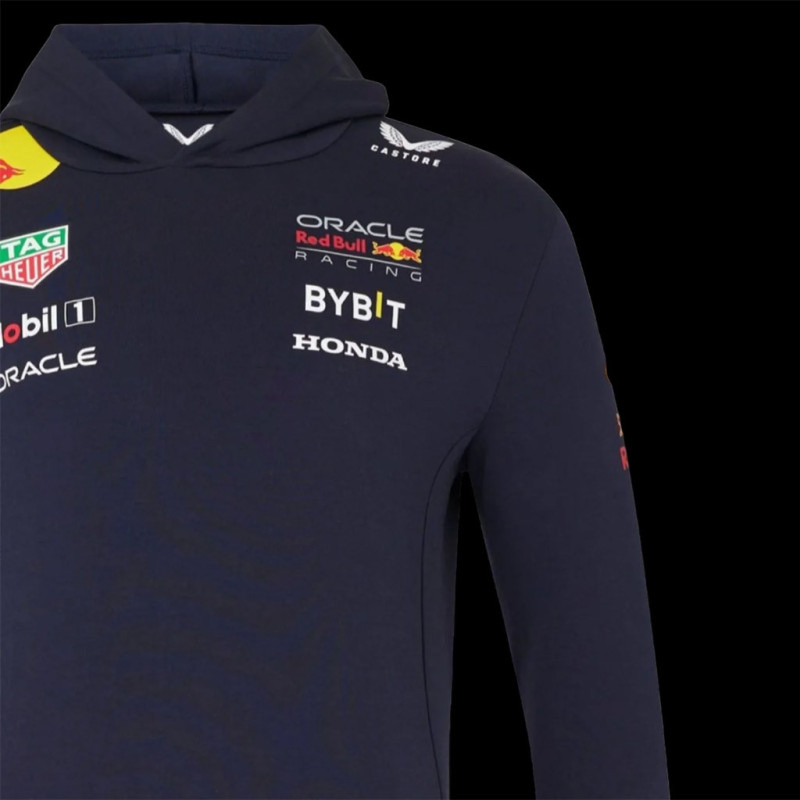 Red Bull hooded jacket F1 Racing Team Verstappen Canvas Navy blue ...