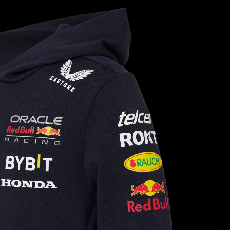 Red Bull hooded jacket F1 Racing Team Verstappen Perez Canvas Navy blue ...