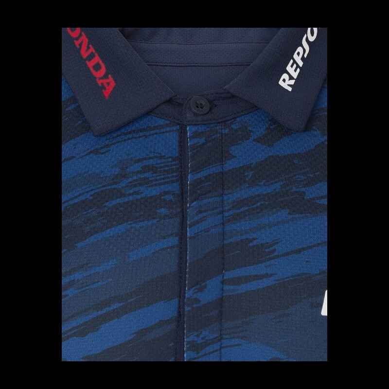 Honda Polo shirt Repsol HRC Moto GP Renewable fuel Blue TU5827RE-190 ...