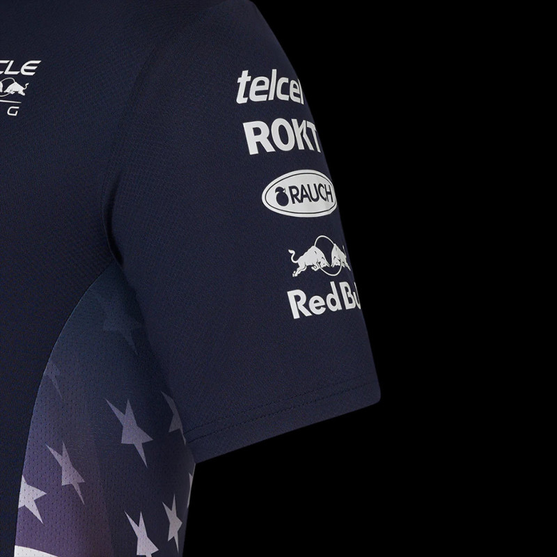 Red Bull Racing Polo Shirt F1 America race Verstappen Perez Navy blue ...