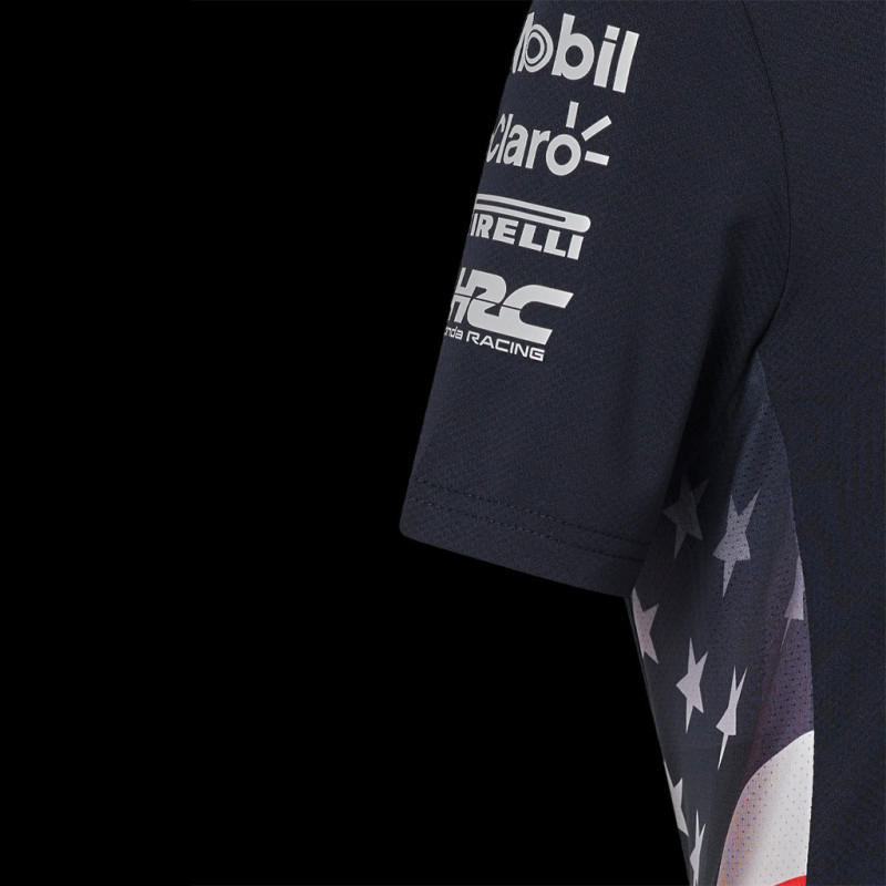 Red Bull Racing Polo Shirt F1 America race Verstappen Perez Navy blue ...