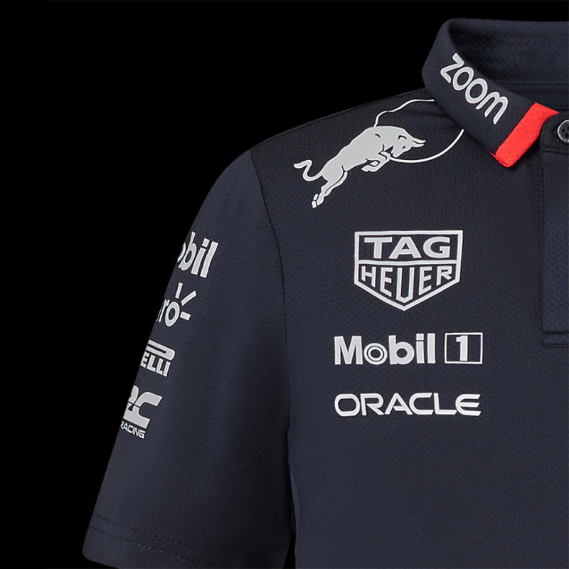Red Bull Racing Polo Shirt F1 America race Verstappen Perez Navy blue ...
