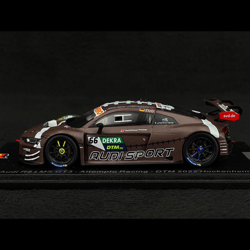 Audi R8 LMS GT3 n° 66 Platz 4. DTM Hockenheim 2022 Attempto Racing 1/43 Spark SG874