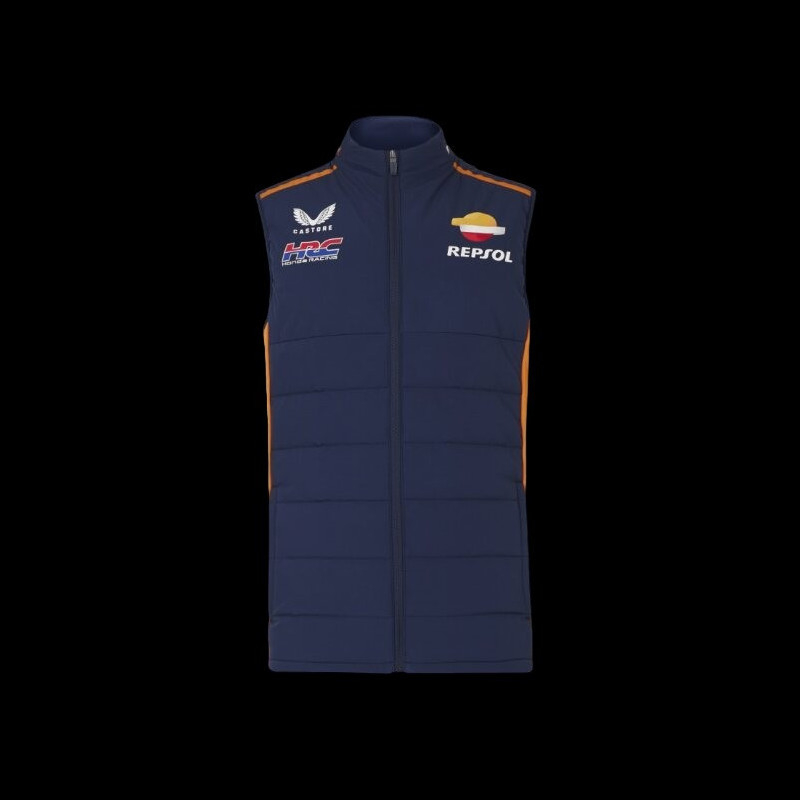 Repsol Honda Sleeveless Jacket HRC Moto GP Mir Marini Navy Blue ...