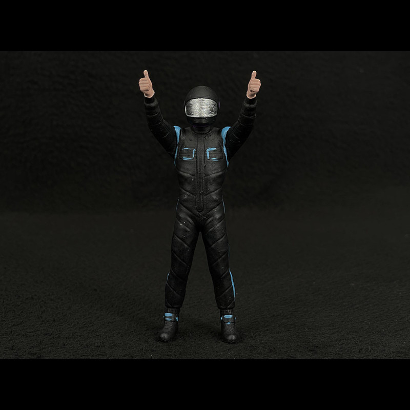 Figurine man winning driver with thumbs-up Diorama 1/18 Premium 18024