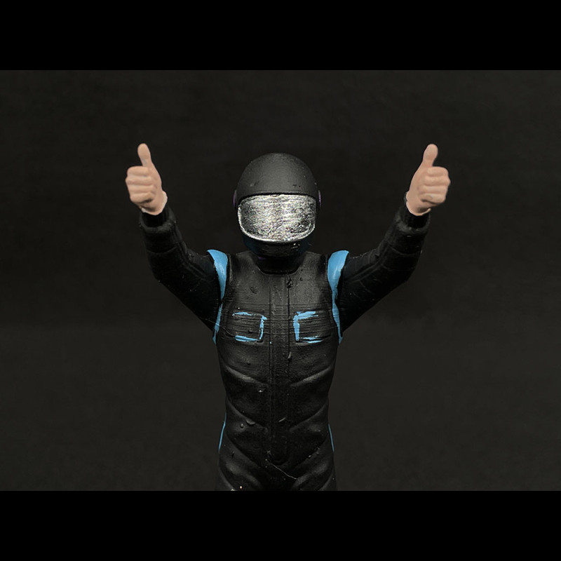 Figurine man winning driver with thumbs-up Diorama 1/18 Premium 18024