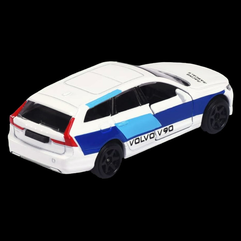 Volvo V90 White Blue Racing Cars 1/59 Majorette 212084009SMO