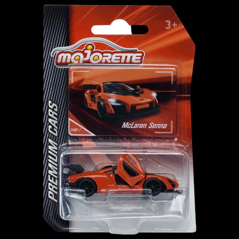 McLaren Senna 248C-1 Orange Noir Premium Cars 1/59 Majorette 212053052