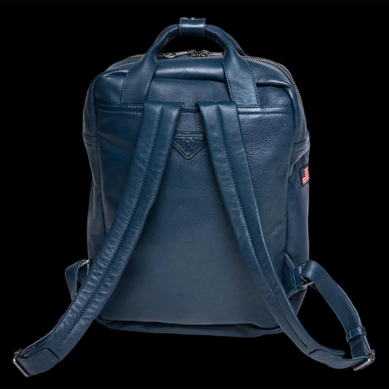 Leather Backpack Carroll Shelby Cobra 98 GT40 Royal Blue 27426-0012