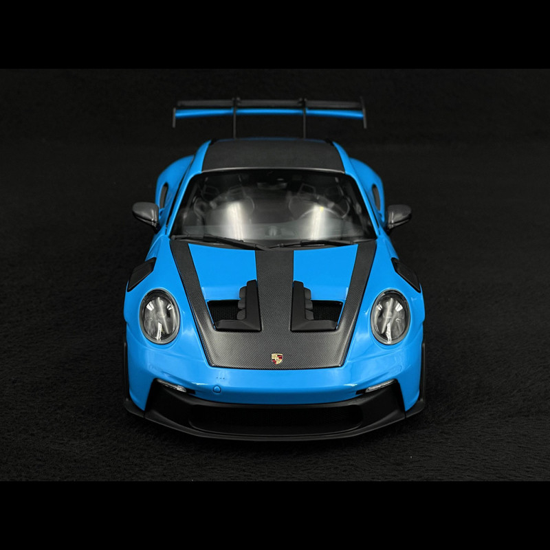 Porsche 911 GT3 RS Weissach Type 992 2024 Bleu requin / Noir 1/18 Minichamps 110062022
