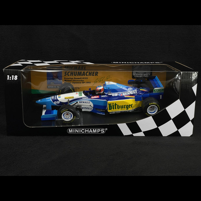 Michael Schumacher Benetton Renault B195 Nr 1 Sieger GP Japan 1995 F1 1/18 Minichamps 510953401