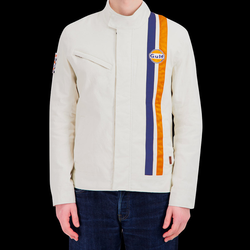 Gulf Jacket Racing Timeless History Beige Cream GU242JAM04-003 - mens
