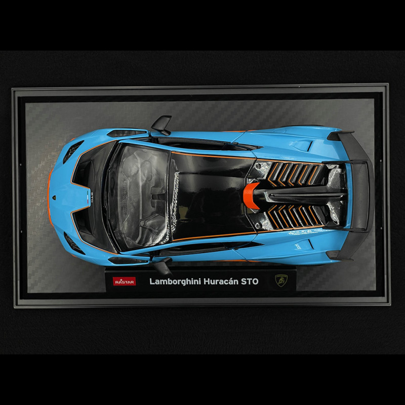 Lamborghini Huracan STO 2023 Bleu Gulf / Orange 1/18 Rastar 63800