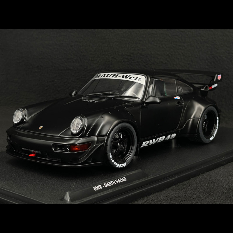Porsche 911 Type 964 RWB Bodykit Darth Vader 2016 Matt Black 1/18 ...