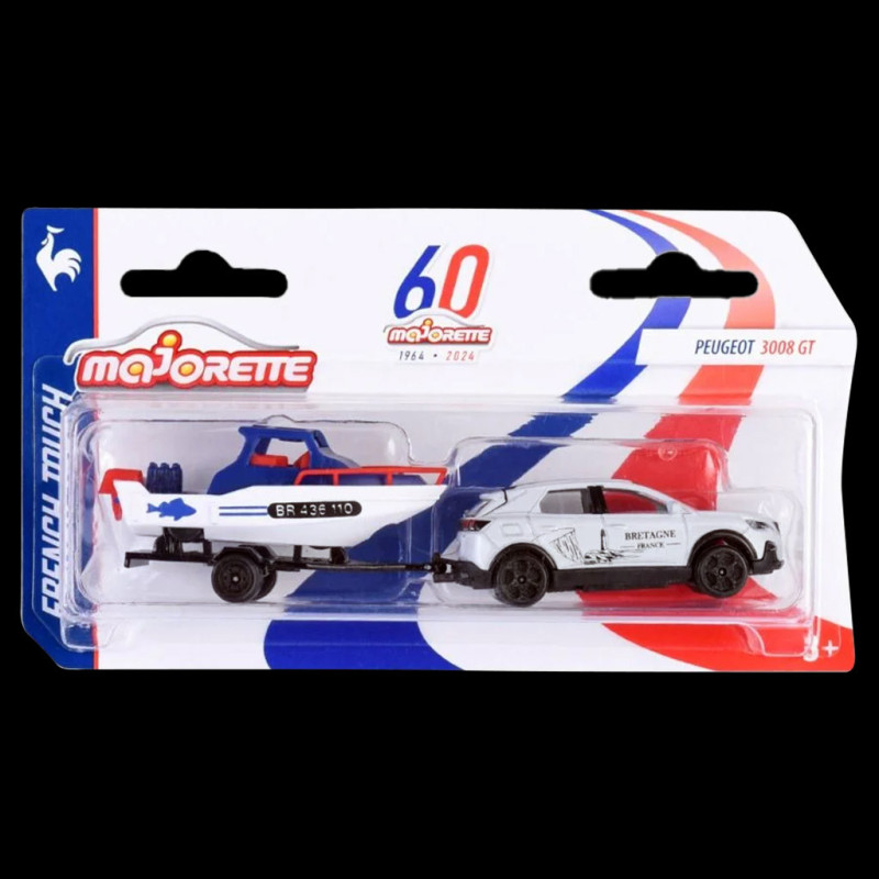 Majorette French Touch Set 60 years Peugeot 3008 with tow bar 1/59 ...