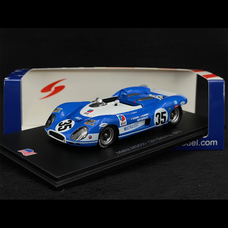 Matra MS650 n° 35 12h Sebring 1970 1/43 Spark US307