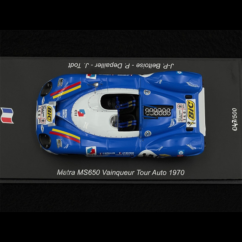 Matra MS650 n° 146 Vainqueur Tour de France Auto 1970 1/43 Spark SF290