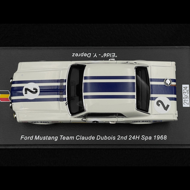 Ford Mustang n° 2 2nd 24h Spa 1968 1/43 Spark 100SPA03