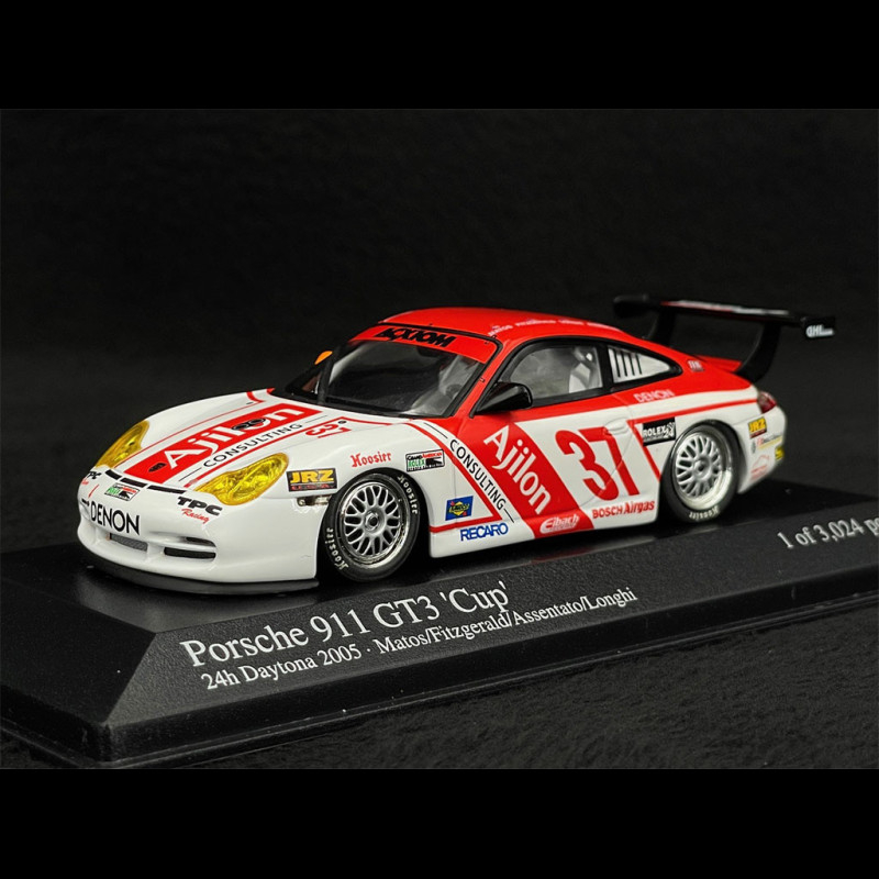 Porsche 911 typ 996 GT3 Cup Daytona 2005 n° 37 Ajilon 1/43 Minichamps 400056237