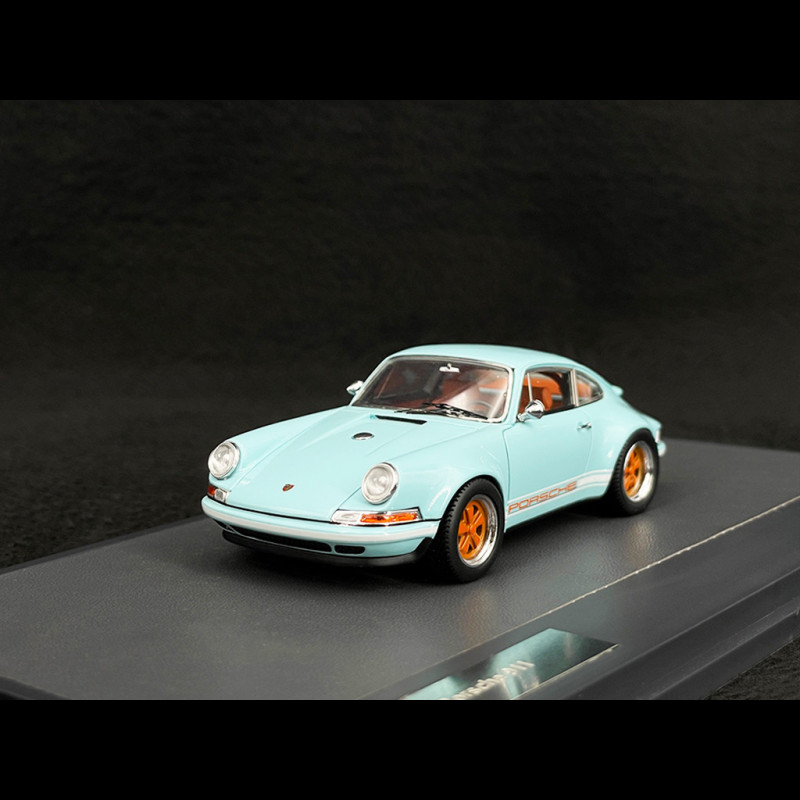 Porsche 911 Singer type 964 2014 Gulf blue 1/43 Matrix MX41607081