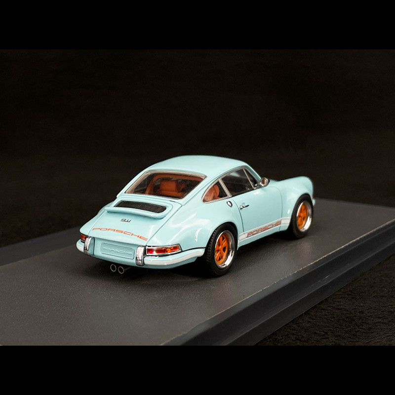 Porsche 911 Singer type 964 2014 Gulf blue 1/43 Matrix MX41607081