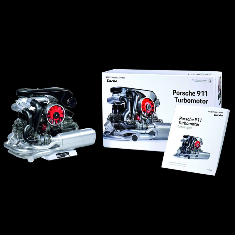 Porsche 911 Turbo 1975 engine Flat 6 construction kit with light and sound