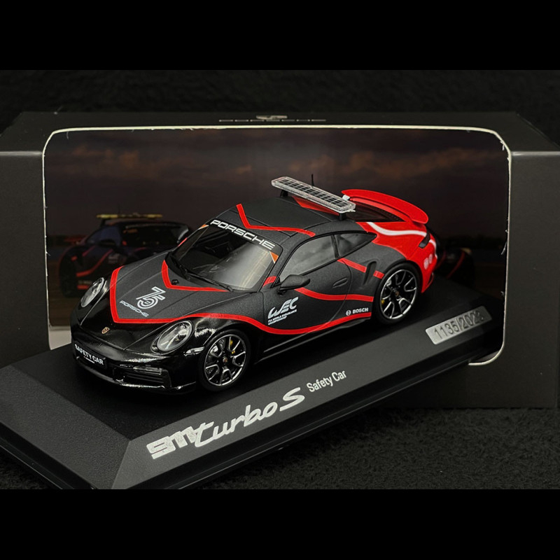 Porsche 911 Turbo S Type 992 WEC Safety Car 2024 Black / Red 1/43 ...