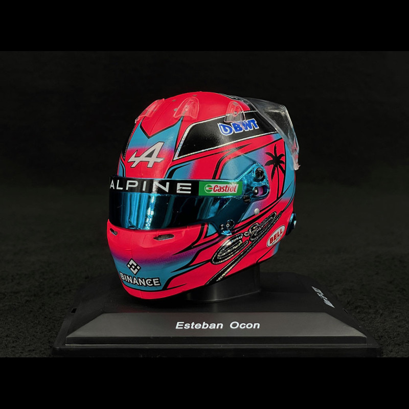 Esteban Ocon Helmet GP Miami 2023 1/5 Spark 5HF103