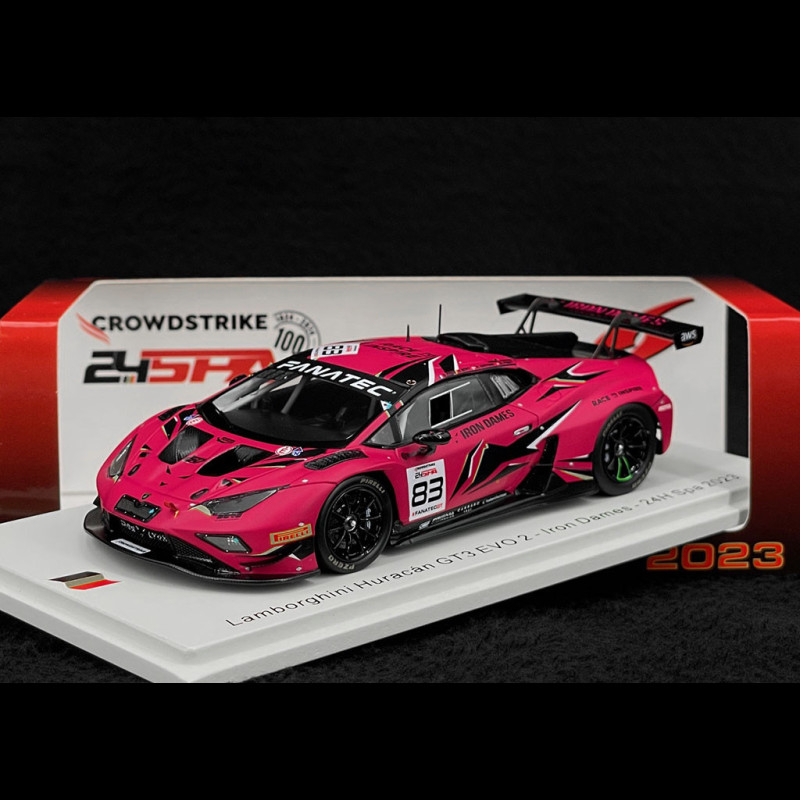 Lamborghini Huracan GT3 Evo 2 n° 83 Iron Dames 24h Spa 2023 1/43 Spark ...