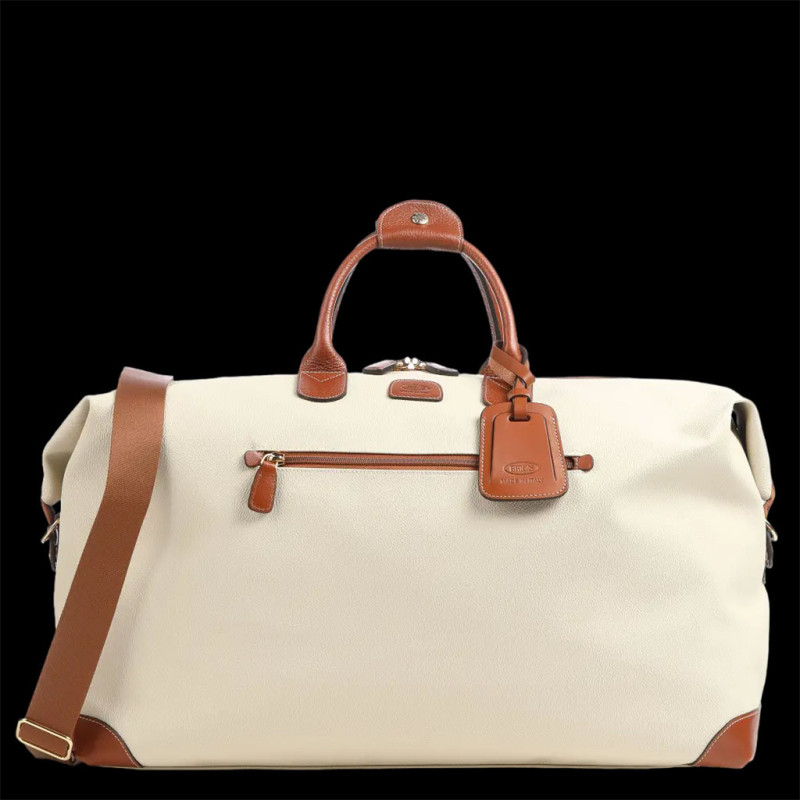 Sac Bric's Firenze Bellagio Sac de voyage Cabine en Cuir Beige Crème ...