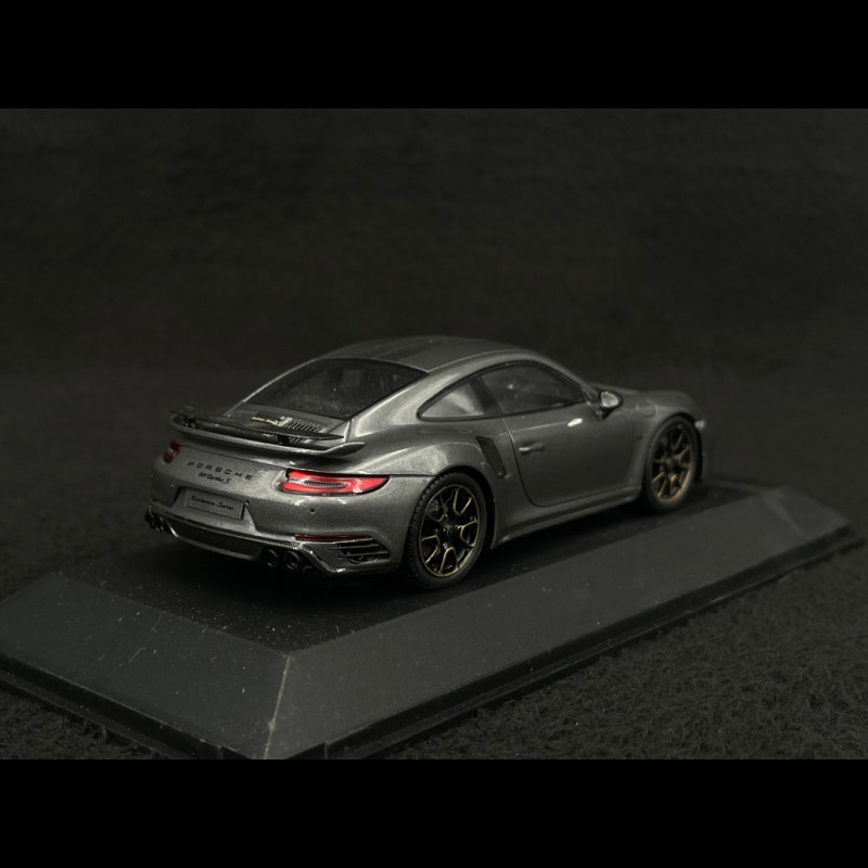 Porsche 911 Turbo S Exclusive Series 991 2017 agate grey 1/43 Spark ...