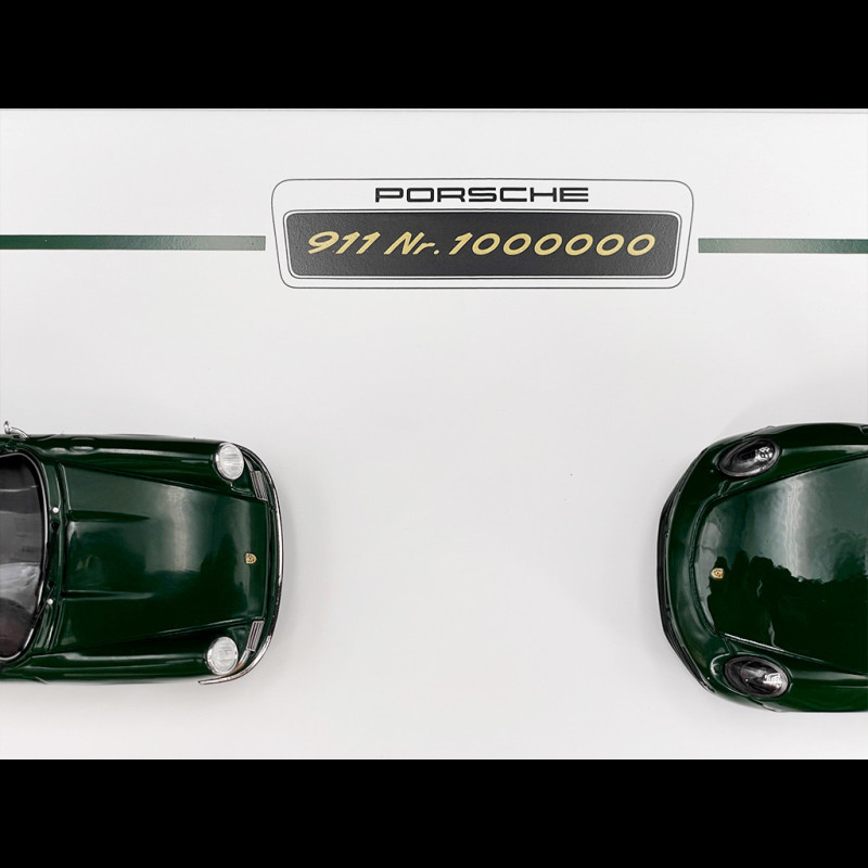 Set 1 000 000 1 million Porsche 911 1963 - 2017 Irish green 1/43 Spark ...