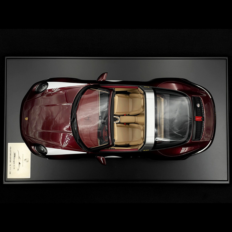 Porsche 911 Targa Heritage 4S Type 992 2020 Cherry Red 1/12 Spark ...