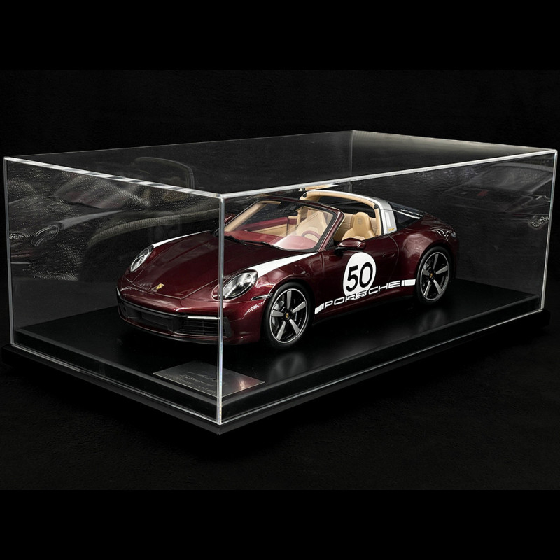 Porsche 911 Targa Heritage 4S Type 992 2020 Cherry Red 1/12 Spark ...