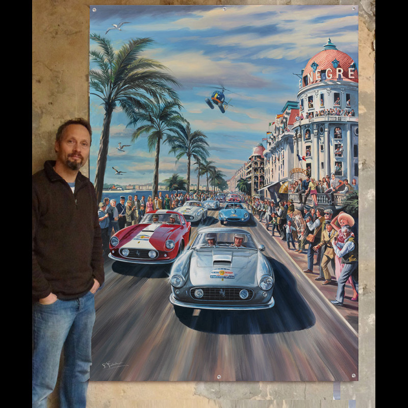 Canvas "Tour de France Auto 1959" original design by Benjamin Freudenthal