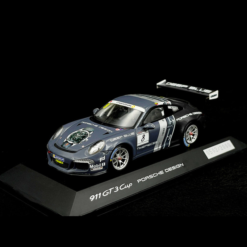 Porsche 911 GT3 Cup type 991 n° 8 2016 Deep blue Porsche Design 1/43 ...