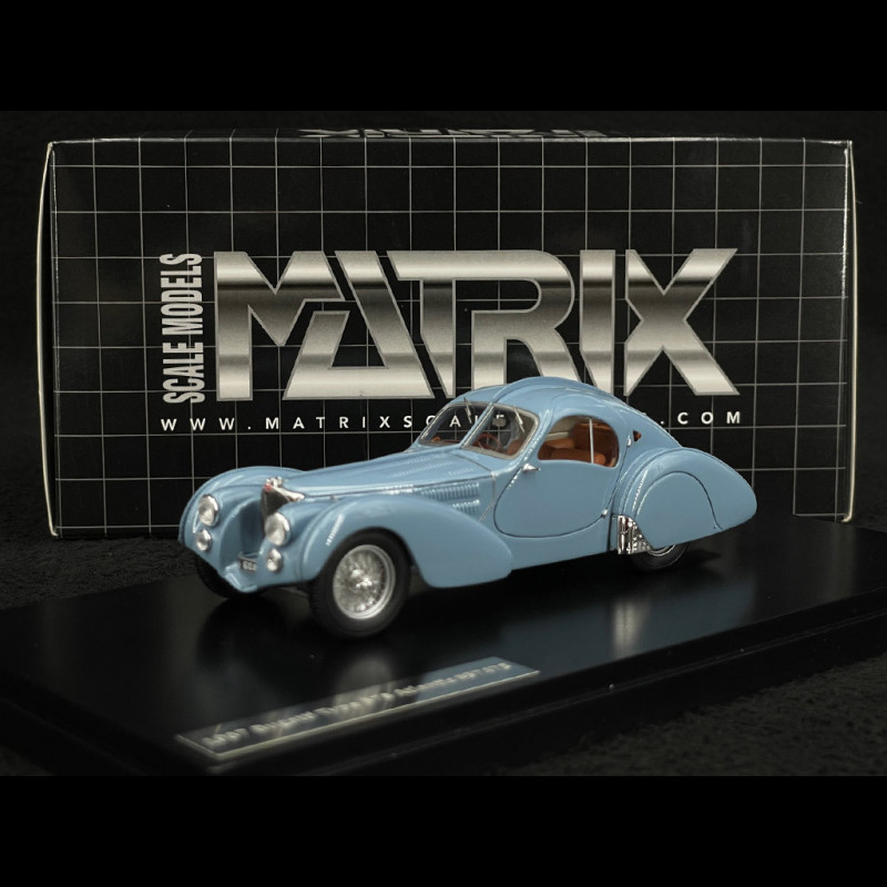 Bugatti T57S Atlantic 1937 Gris Bleu 1/43 Matrix MX40205-111