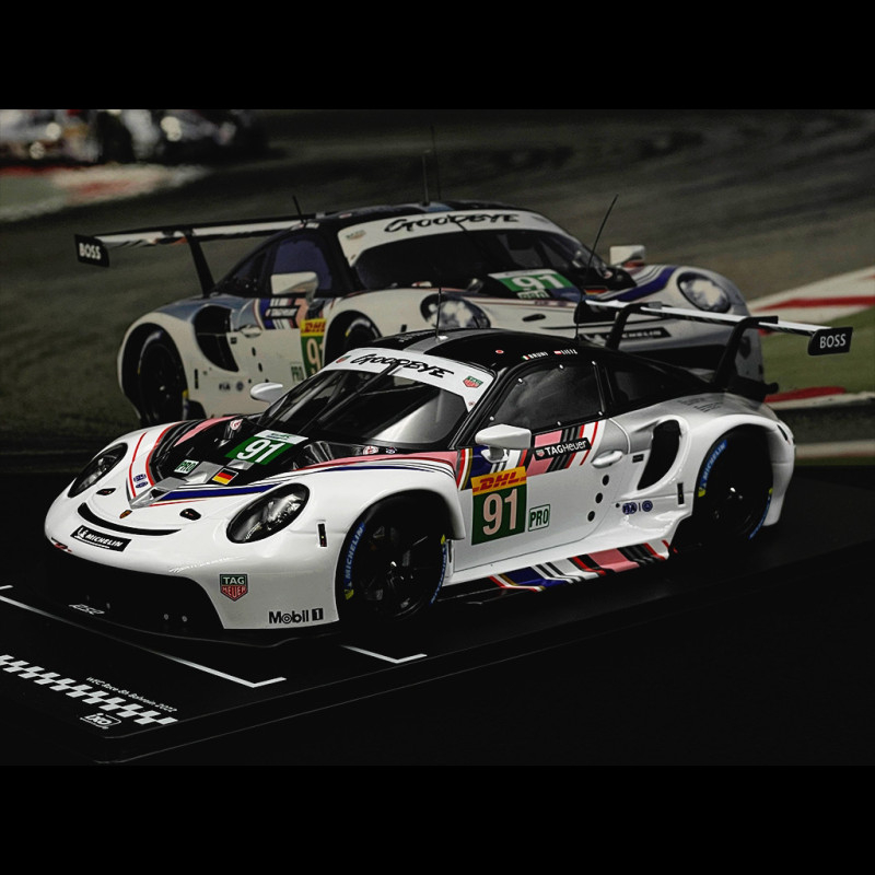 Porsche 911 RSR-19 Type 991 n° 91 Goodbye 8h Bahrain 2022 1/18 Ixo ...