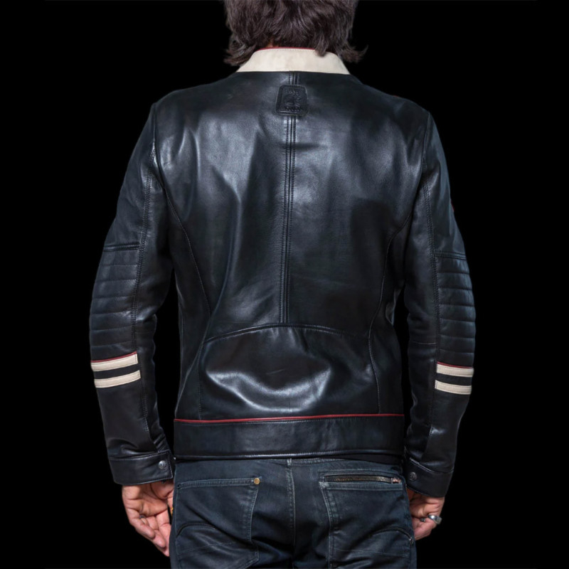 Veste cuir Steve McQueen Riverside Raceway 1966 Noir 27493-3046 - homme