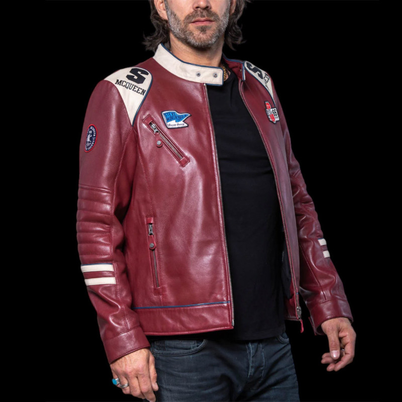 Steve McQueen Jacket Riverside Raceway 1966 Leather Dark red 27493-4010 ...