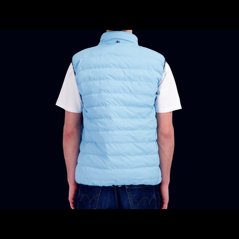 Gulf Jacket Reversible sleeveless padded sky blue / navy blue ...