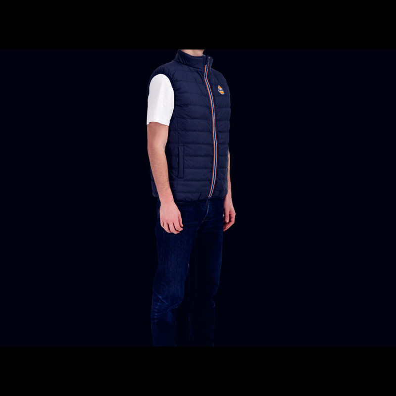 Gulf Jacket Reversible sleeveless padded sky blue / navy blue ...