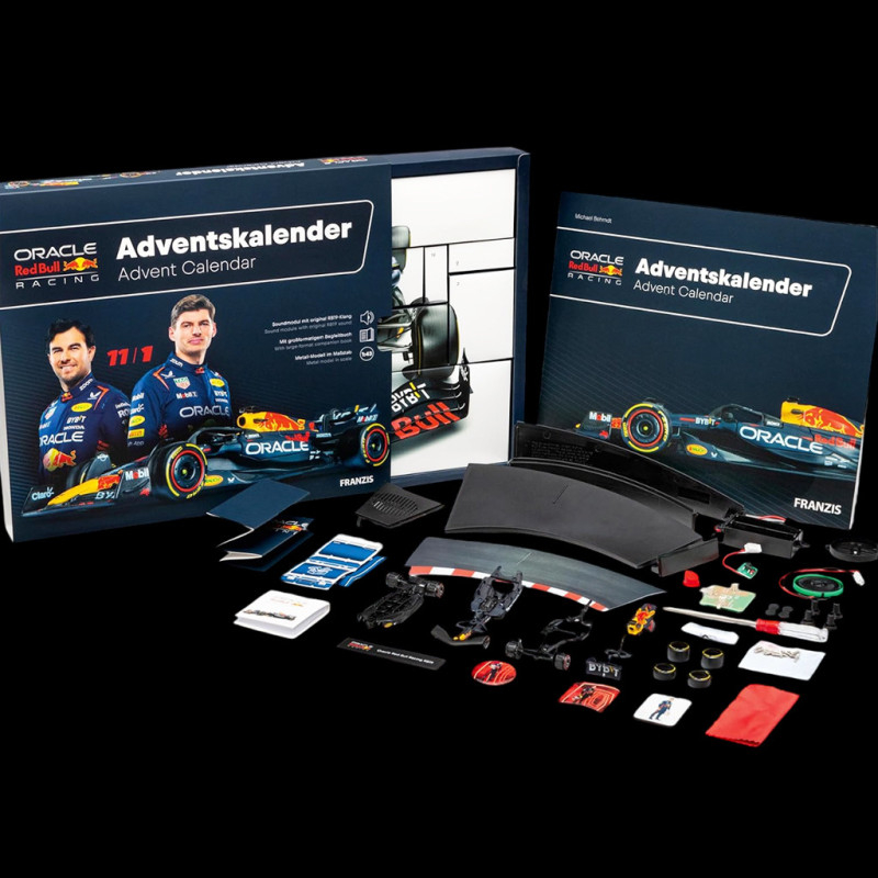 Calendrier de l'avent Red Bull Racing Formule 1 avec son 1/43 Franzis 67235