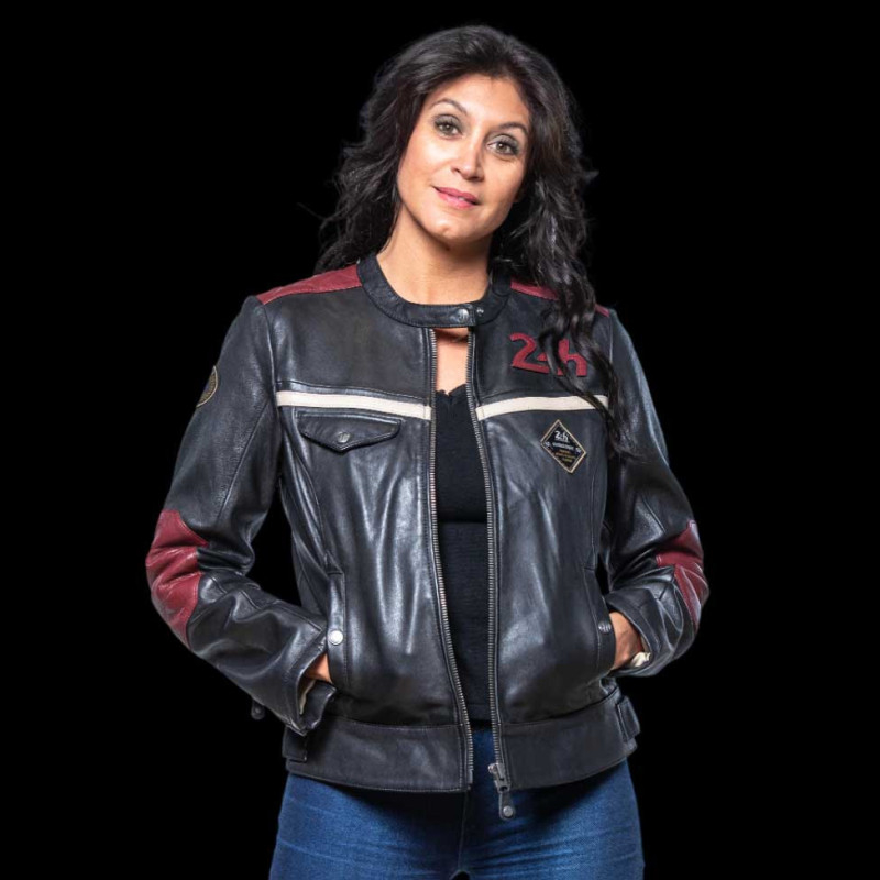 Lederjacke 24h Le Mans Schwarz Stacie 27479-3046 - damen