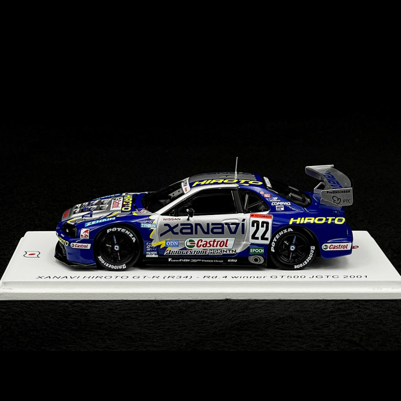 Nissan Skyline GT-R R34 n° 22 Vainqueur JGTC 2001 1/43 Spark SJ168