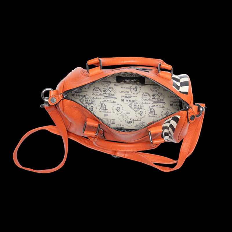 24h Le Mans handtasche Orange Leder Jodie 27469-2090