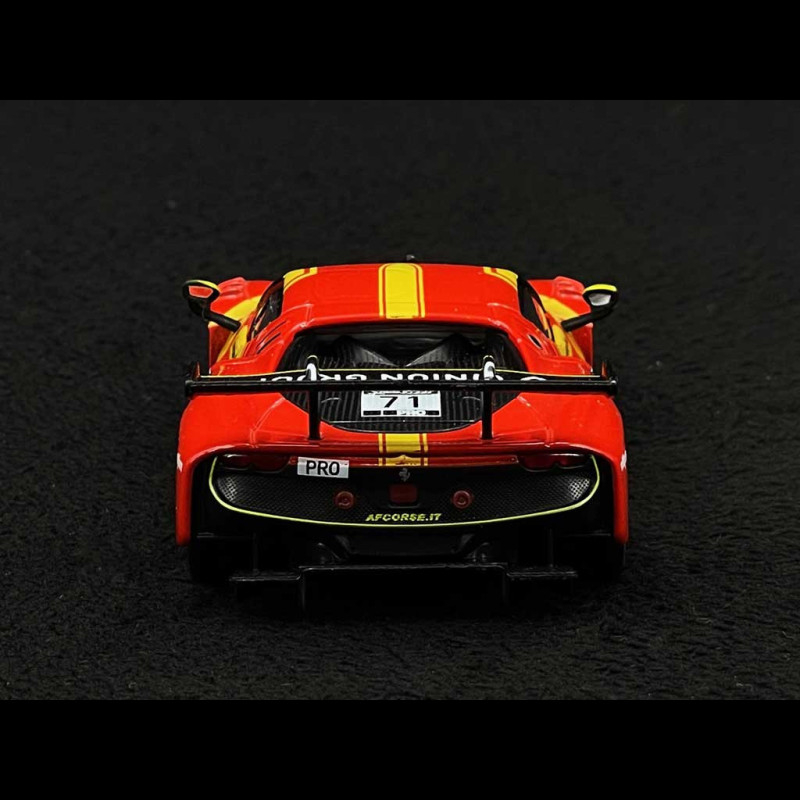 Ferrari 296 GT3 n°71 2023 Red / Yellow 1/43 Bburago 36320
