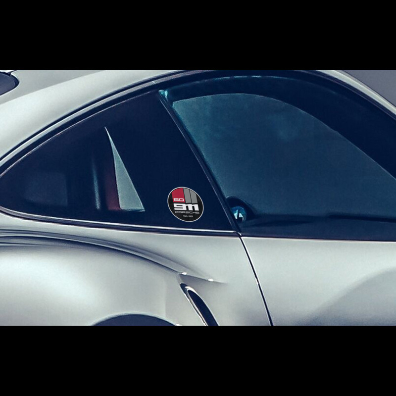 Porsche 911 Sticker 60 years 1963 - 2023 for the inside of glasses