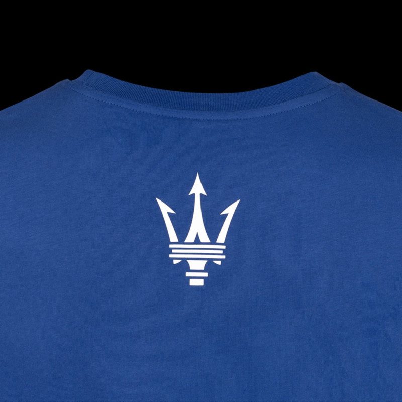 Maserati T-shirt Stampa Blue / White MA241M001BL - Men