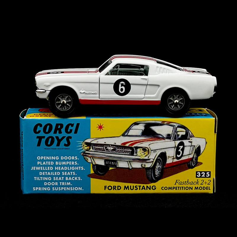 Ford Mustang Fastback N° 6 1965 1/45 Corgi Toys CD54321007